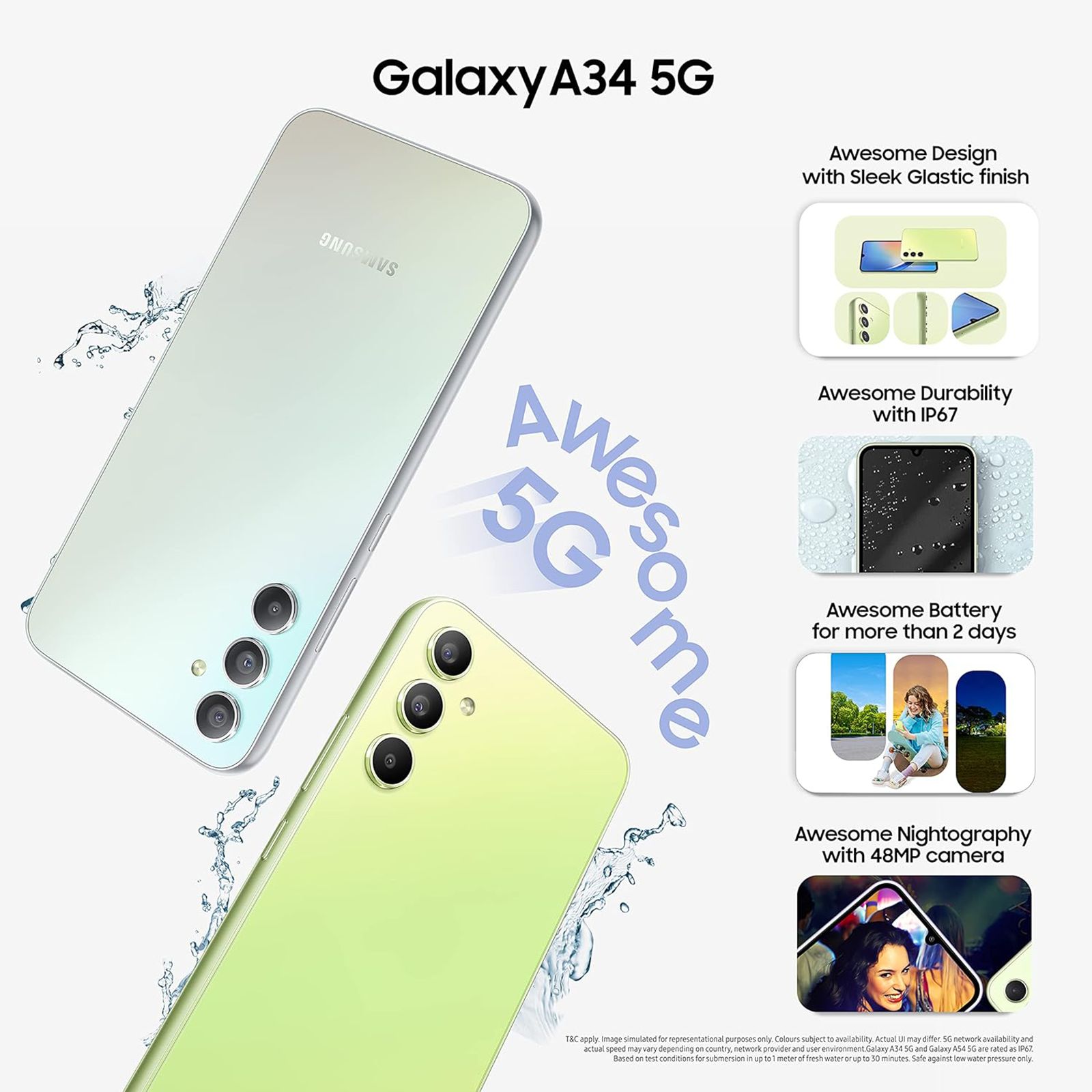 Buy Samsung Galaxy A34 5g 8gb Ram 128gb Awesome Graphite Online Croma